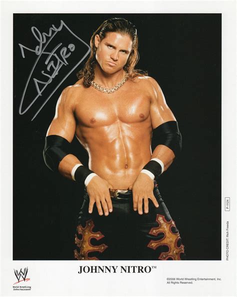 Johnny Nitro Wwewwf Signed Promo Photo P 1124