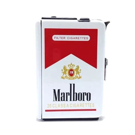 Jual Tempat Rokok Dan Korek Api Model Slot Metal Case Kotak Rokok Keren