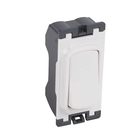 Synergy DP Switch Grid Module Push To Break 20 AX 250 V White 735425