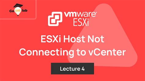 Lecture 4 Vmware Esxi 8x Host And Vcenter Connectivity Issues Troubleshooting Tutorials Youtube