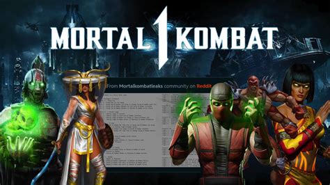 Mortal Kombat 1 Leaked Story Mode Fights Ermac Tanya Quan Chi
