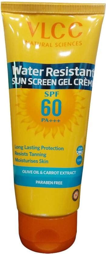 Vlcc Water Resistant Sunscreen Gel Cream Spf 60 Spf 60 Pa Price