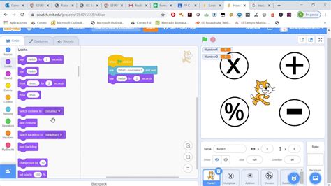 How To Create A Calculator In Scratch On Scratch Part 1 Youtube