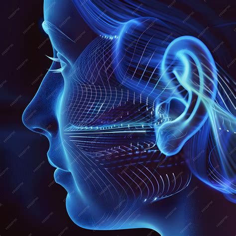 Abstract Digital Representation Of A Human Face Premium Ai Generated Image