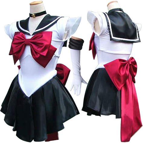 Sailor Moon Mars Red Sailormoon Costume Cosplay Uniforme Robe Fantaisie Gants Ebay Artofit