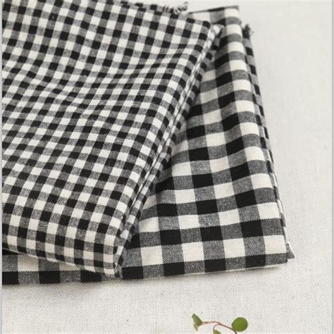 黑白格子先染布 纯棉格子面料 男女服装沙发布套窗帘百搭格子布料 布姑子