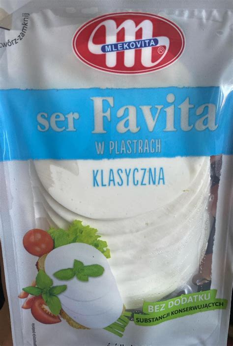 Сыр бутербродный Favita Mlekovita - калорийность, пищевая ценность ⋙ ...