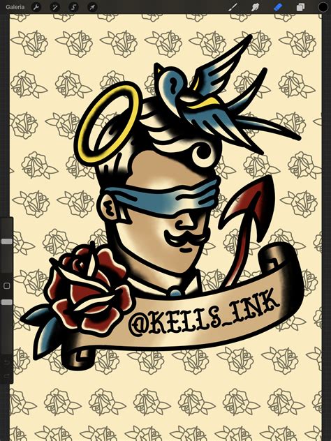 My Project For Course Design Old School Tattoos In Procreate Domestika
