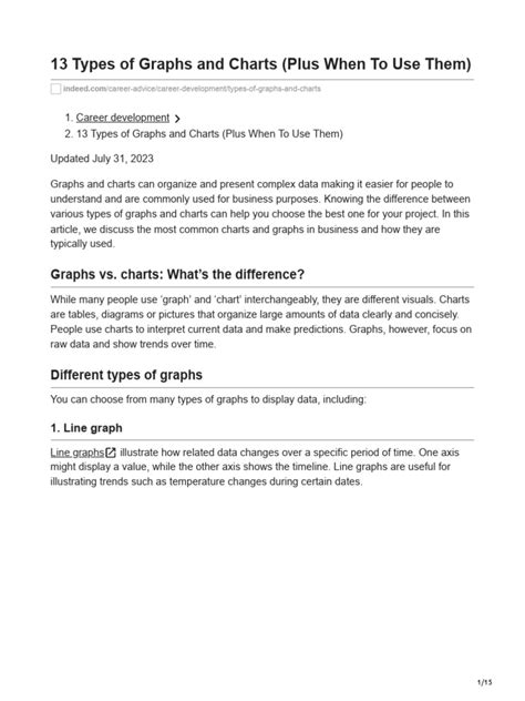 13 Types Of Graphs And Charts Plus When To Use Them Pdf Scatter Plot Chart 13 Types Of Graphs And Charts Plus When To Use Them Pdf Scatter Plot Chart