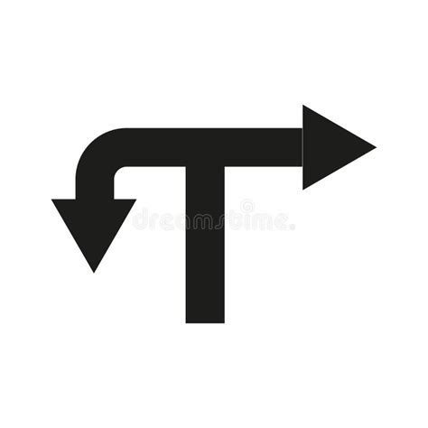 arrow direction icon minimalist navigation shape turning arrow symbol