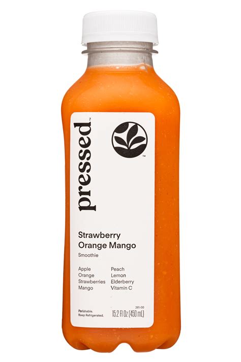 Strawberry Orange Mango Smoothie 2023 Pressed Juicery
