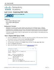Exploring DNS Traffic With Wireshark Analysis Solutions Course Hero