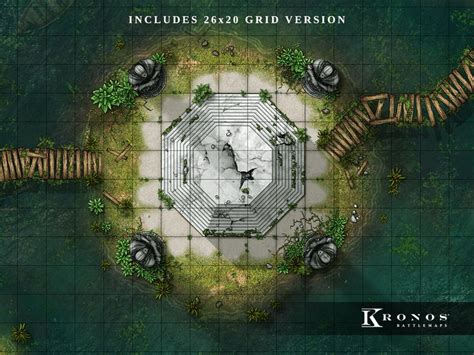 Swamp Ruins Ii Battlemap Dnd Battle Map Battle Map Dungeons And