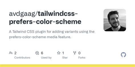 Github Avdgaagtailwindcss Prefers Color Scheme A Tailwind Css