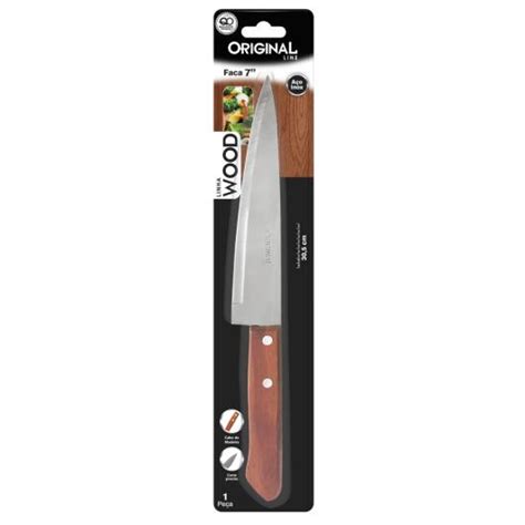Faca Original Line Wood 7 Polegadas Sonda Supermercado Delivery