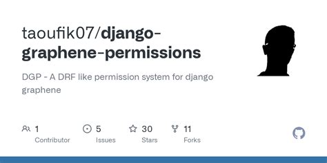 github taoufik07 django graphene permissions dgp a drf like