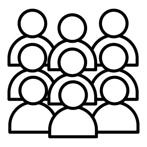 Large Group Icon Style 21269423 Vector Art At Vecteezy