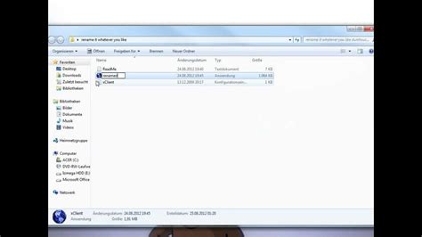 How To Rename The Xclient Folder Exe And Ini Youtube