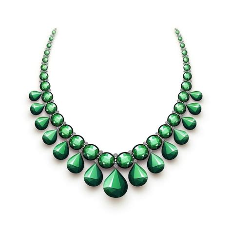 El Color Verde Es El Vector De Gradiente Del Collar El Fondo Blanco Es