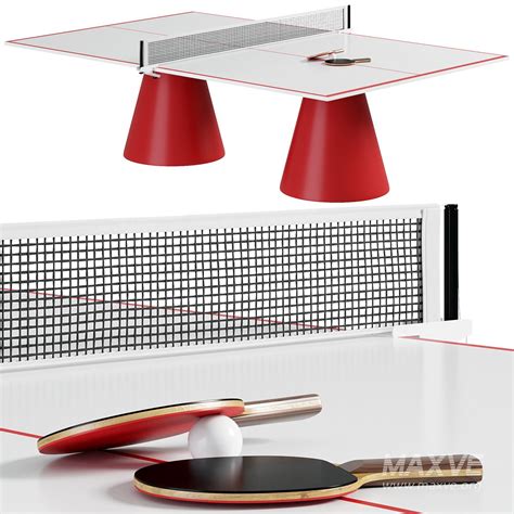 Ping Pong Table Dada Outdoor By Fas Pendezza 3d Model Download Maxve