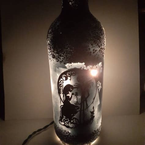 Sugar Skull Día De Muertos Light Up Bottle Etsy