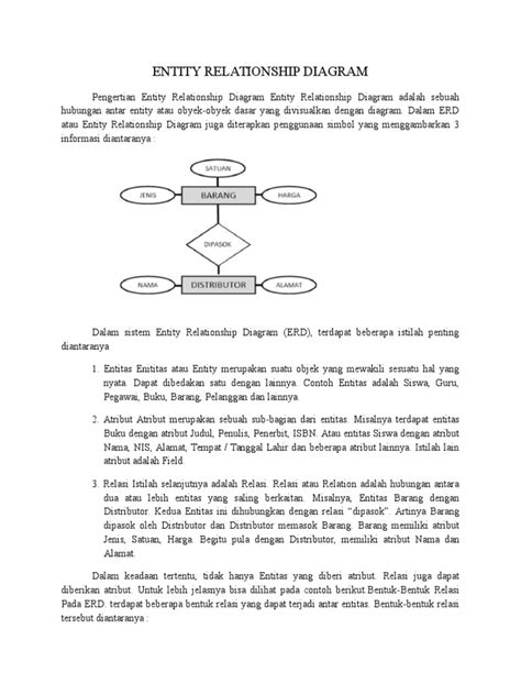 Entity Relationship Diagram Pdf Karier And Perkembangan Sains And Matematika