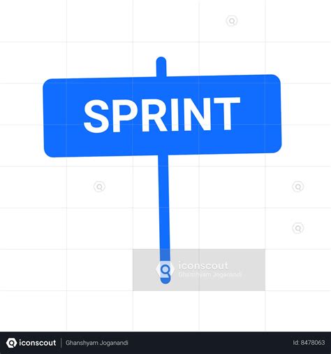 Sprint Signboard Animated Icon Free Download Sign And Symbols Animated Icons Iconscout