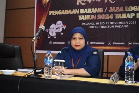 Logistik Pemilu Tahap Ii Jumiati Klik Nasional Serentak Dimulai 11 12 November 2023 Padek