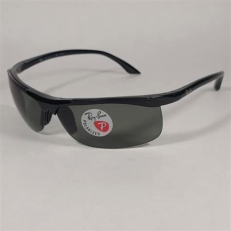 Ray Ban Active Rimless Polarized Sunglasses Rb4085 6019a Sport Wrap S