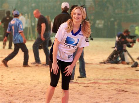 Candice At The Celebrity Beach Bowl 2012 Game In Indianapolis 040112
