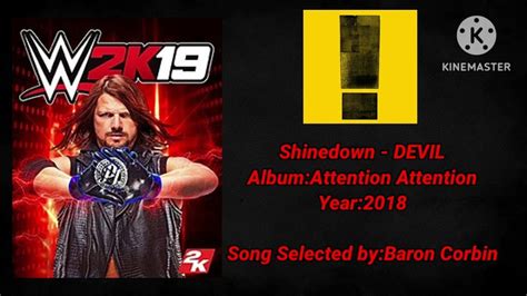 Wwe 2k19 Soundtrack Shinedown Devil Youtube