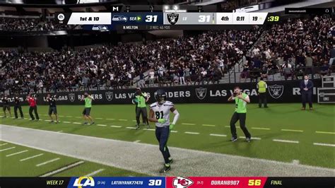 Mof Season 71 Week 17 Seahawks At Raiders Youtube