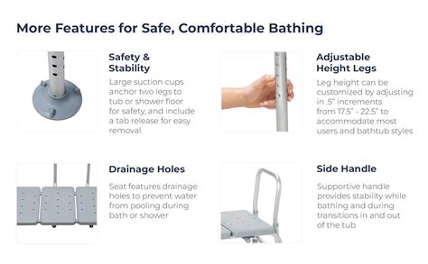Amazon Drive Medical 12011KD 1 Tub Transfer Bench For Bathtub