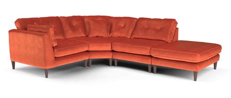 Orange Corner Sofas Burnt Orange L Shaped Sofa Sofology