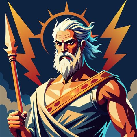 Zeus é o pai dos deuses e dos homens e o deus mais poderoso e