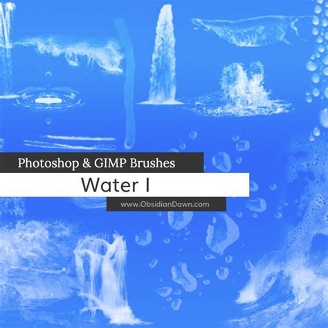 Water Photoshop And GIMP Brushes By Redheadstock On DeviantArt