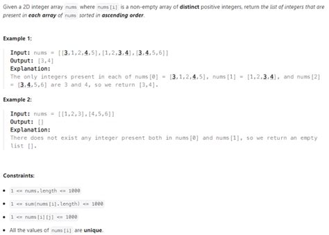 Javaleetcode 2248intersection Of Multiple Arrays 네이버 블로그