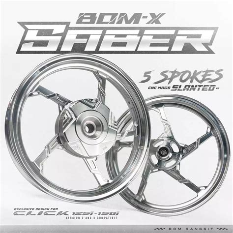 Bom Rangsit Mags Saber Bom X Saber Mags For Click 125 150 Mags For