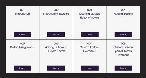 Made A Couple Of Free Tutorials On Unitys Editor System With Assignments And Exercises Link