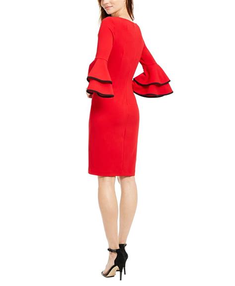 Calvin Klein Bell Sleeve Sheath Dress Macys