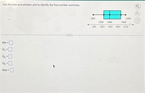 [solved] use the box and whisker plot to identify the five