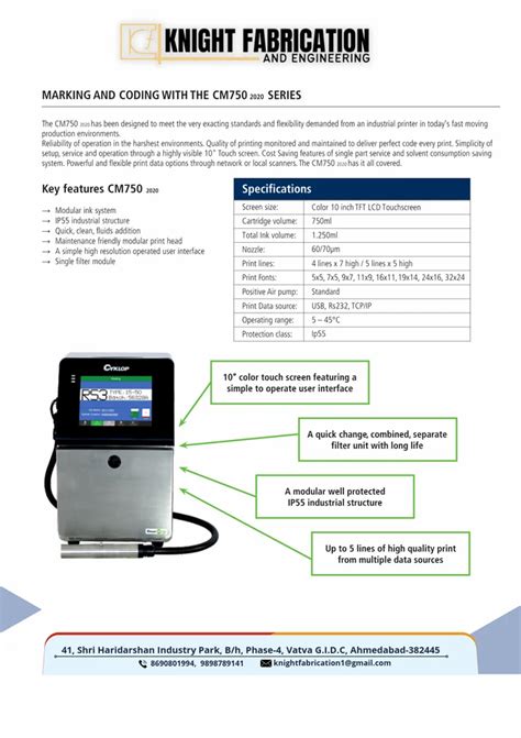 Automatic Inkjet Batch Coding Machine Cm750 At ₹ 260000piece In Ahmedabad Id 2856805093962