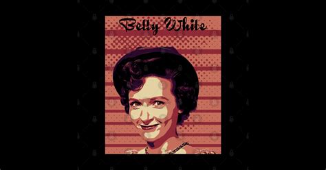 Betty White Vintage Poster Golden Girls Betty White Sticker