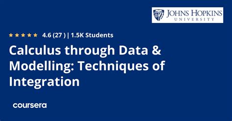 Calculus Through Data And Modelling Techniques Of Integration Coursera