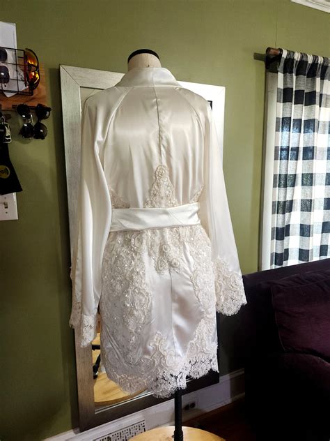 Bridal Robe Unpack The Dress Robe Made From Loved Ones Dress For