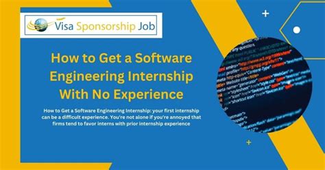 how to get a software engineering internship with no experience