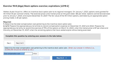 Solved Exercise 19 8 Algo Stock Options Exercise