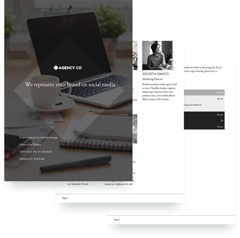 Social Media Proposal Template Free Sample