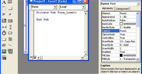 Code Vb6blogspotcom Lesson 2 Building Vb Applications