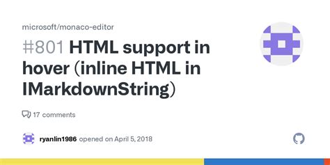 Html Support In Hover Inline Html In Imarkdownstring · Issue 801